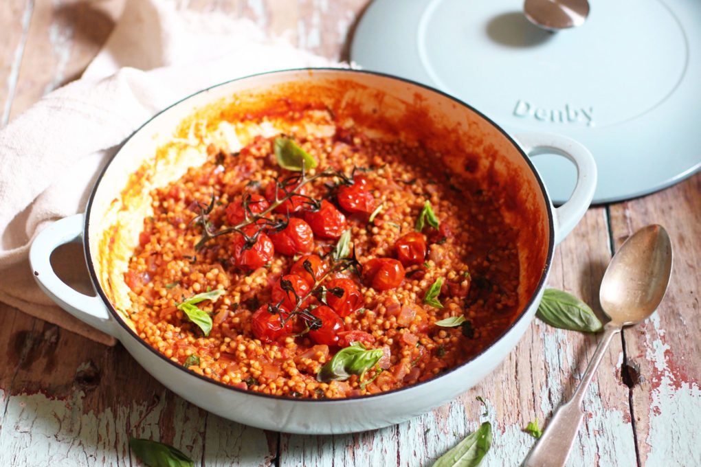 Tomato & Basil Buckwheat Risotto Recipe: Indy Power 2017