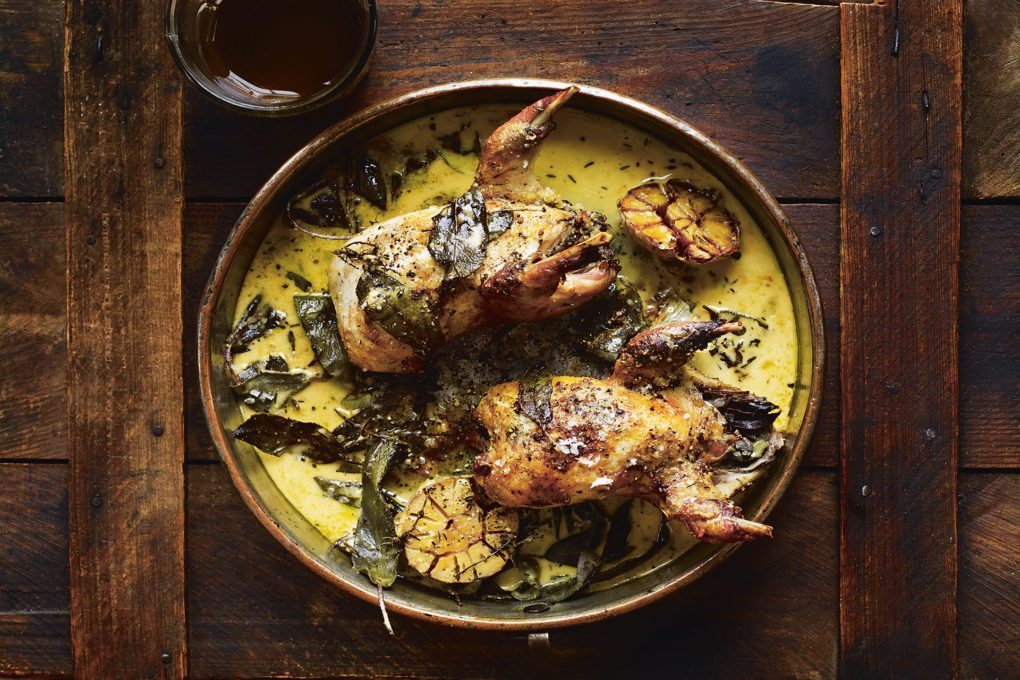 Recipe: Roast partridge with sage, thyme and cider
