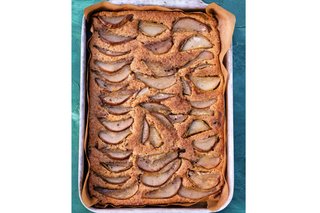 Fruit of the Week: Pears - Recipe: Pear & Brown Butter Sheet Cake