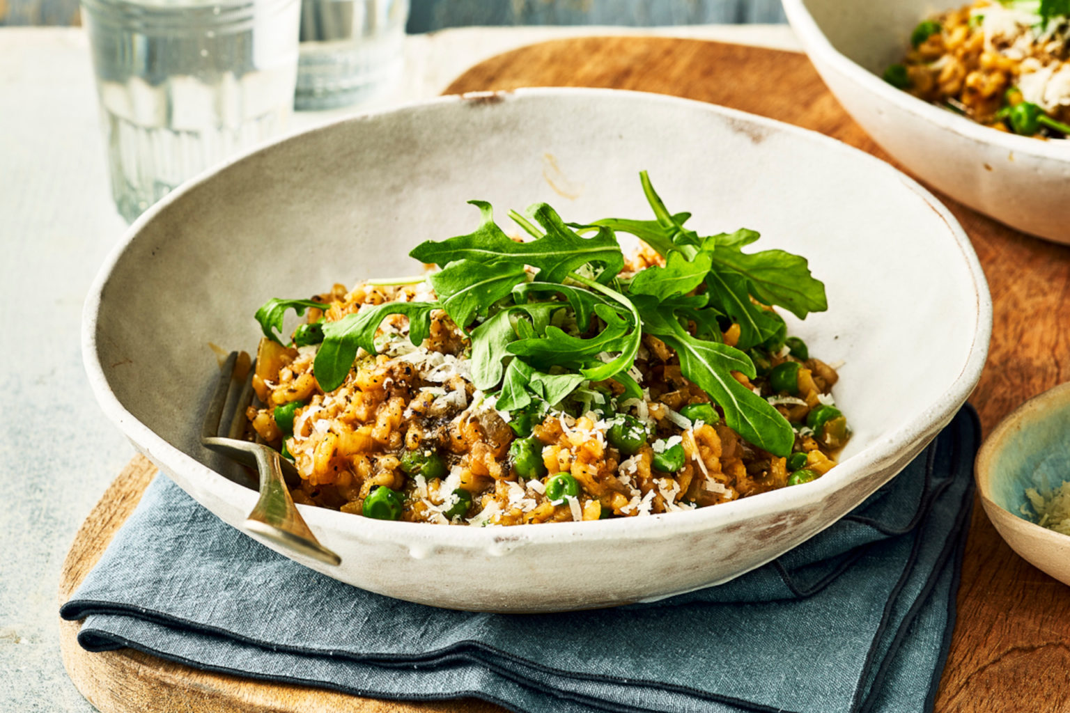 Pea & Mint Risotto with Tracklements Mint Sauce - Recipes