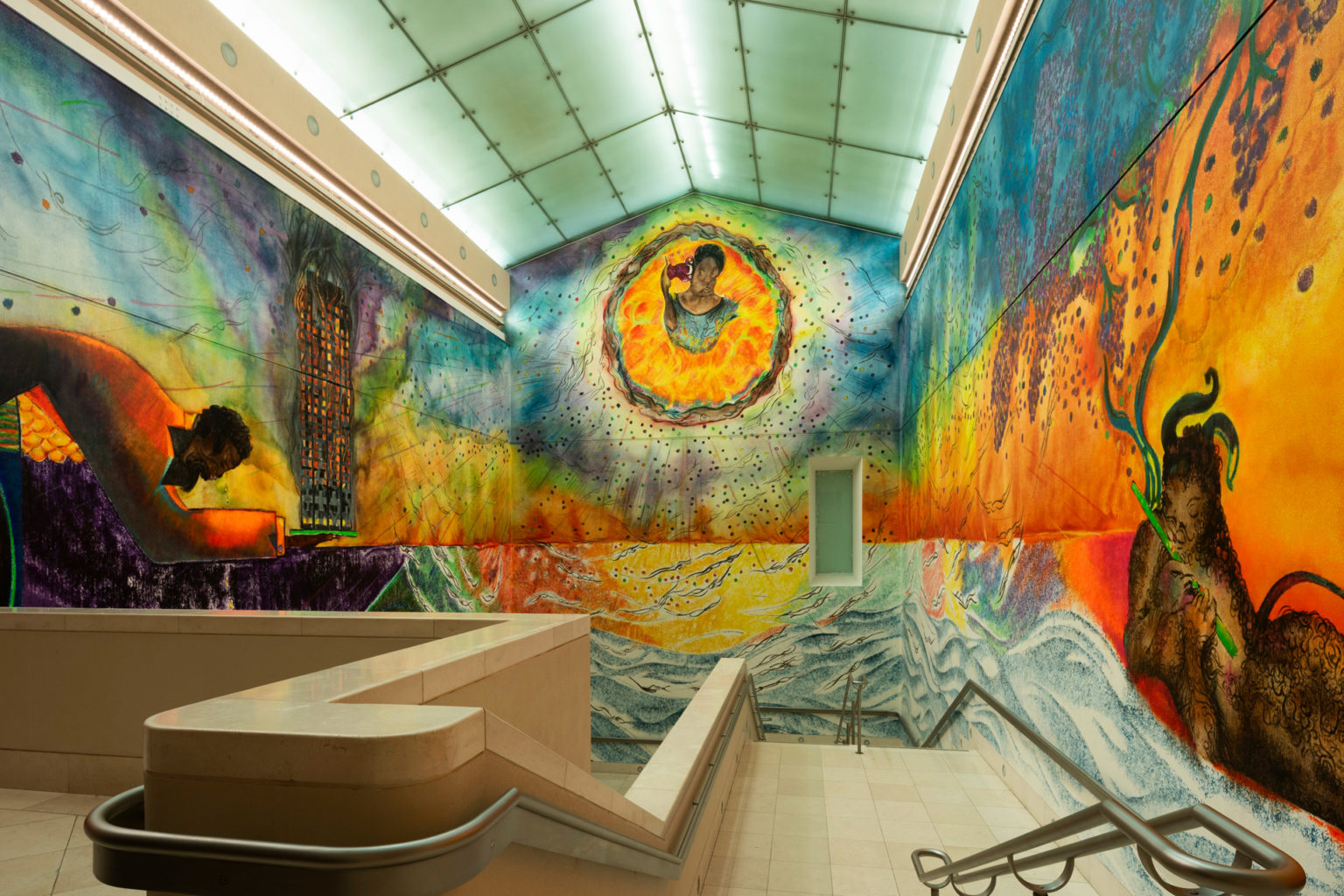 Chris Ofili’s Grenfell Tower Mural Has Been Unveiled At Tate Britain