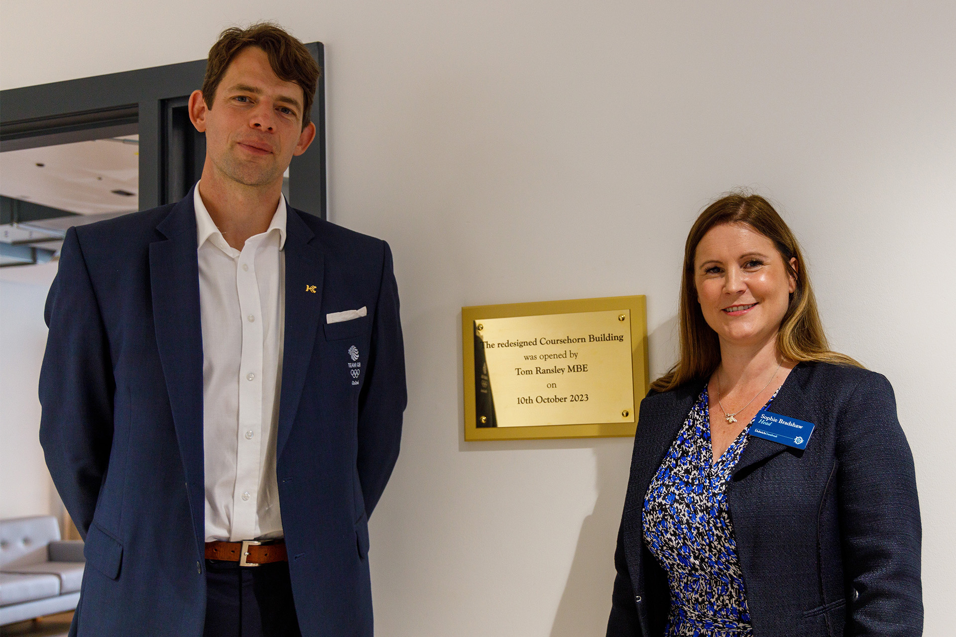 Team GB Olympian Opens Dulwich Cranbrook's New Building