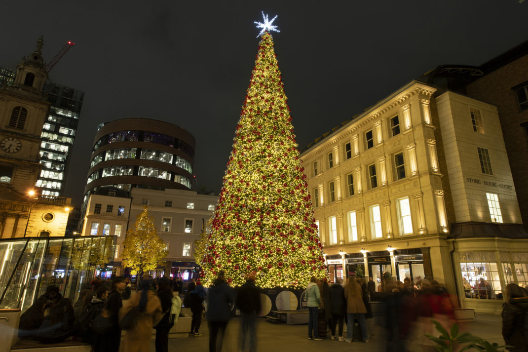 This Is London’s Tallest Christmas Tree For 2024 (& How To See It)