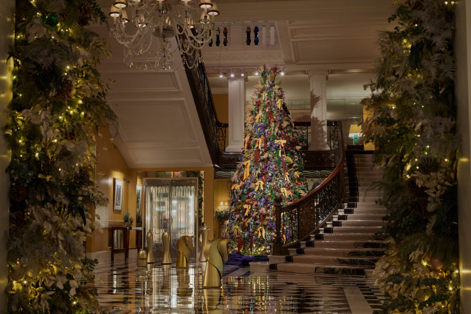 Claridge’s Taps Burberry For Its Chicest Christmas Tree Yet