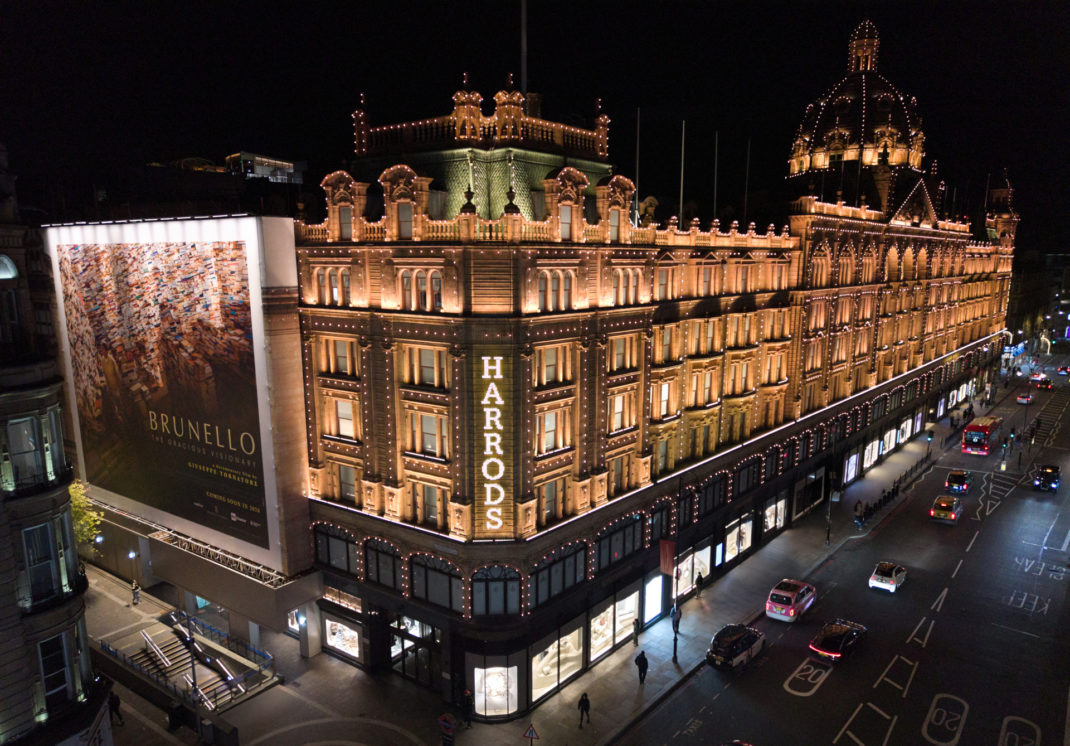 Brunello Cucinelli Lights Up Harrods For Christmas