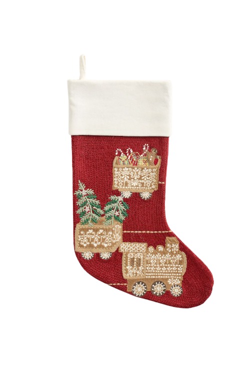 The Most Luxurious Christmas Stockings To Hang On The Mantel